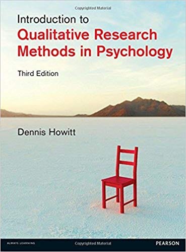 Introduction to Qualitative Research Methods in Psychology (3rd Edition ...