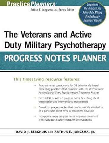 The Veterans and Active Duty Military Psychotherapy Progress Notes ...