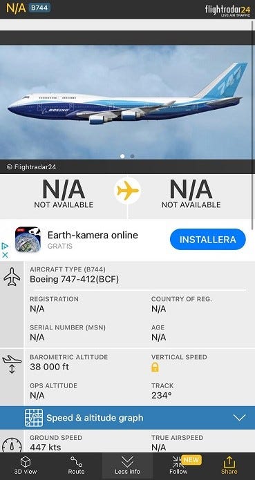 Live tracking of unknown aircraft (report) | by OSINT Expedition | Medium