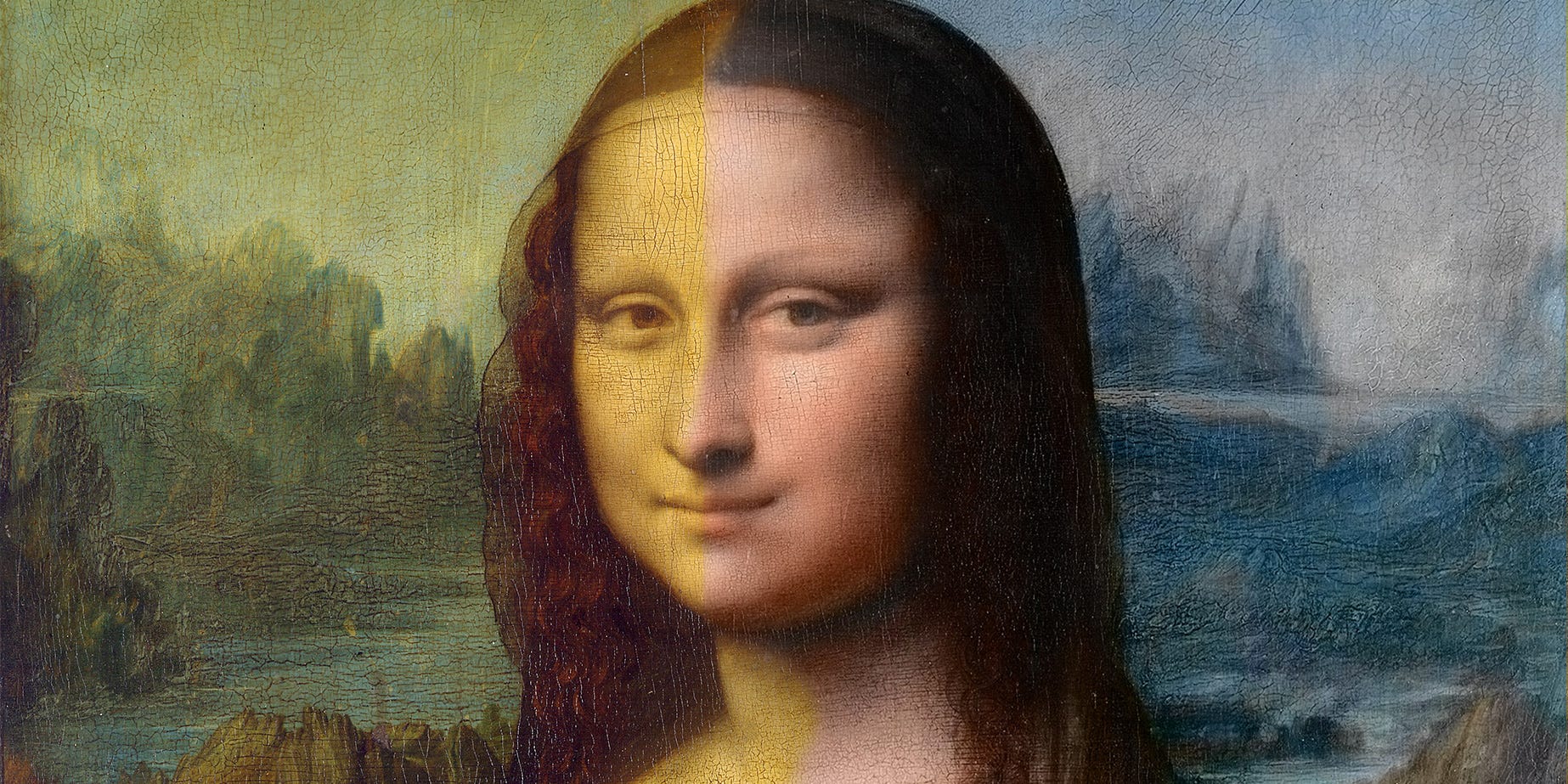 Mona Lisa Eyebrows X Ray