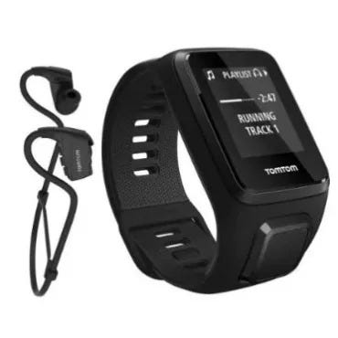 Spark 3 Cardio GPS Fitness Watch + Music With Headphones — Black ...