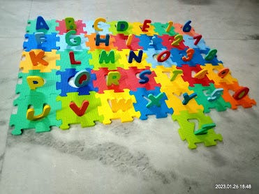 Numeric Puzzle Mat For Kids - Rajeswari Anburaj - Medium
