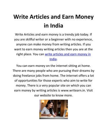 How to Write Articles for Money | by Imran Tabassum | Jun, 2024 | Medium