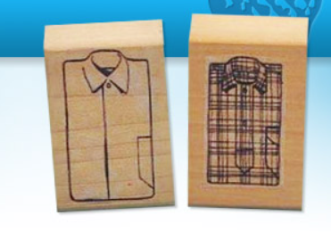 SHIRT ARTISTIC RUBBER STAMPS - Acorn Sales - Medium
