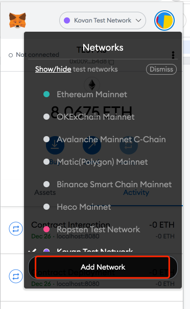 How to add KOVAN in Metamask - teeter.finance - Medium