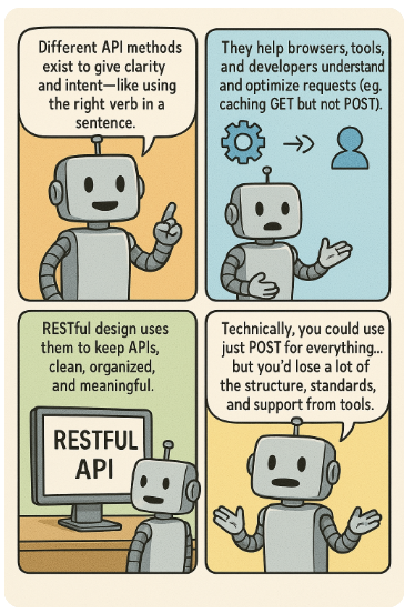 Why APIs have so many different methods — GET, POST, PUT, DELETE ? - Vignesh Mayilappan - Medium