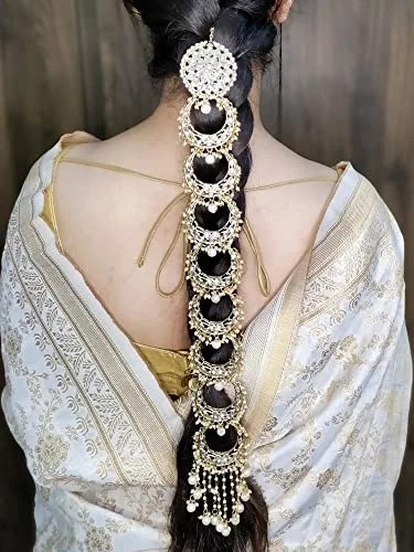 Karatcart Gold Plated Moon Shape Pearl and Kundan Studded Bridal ...