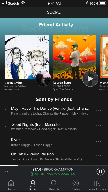 Reintroducing Social Features to Spotify | by christina | Medium