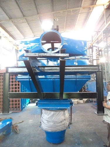Cascade Type Telescopic Chute. Ship loading/stock piling represents a ...