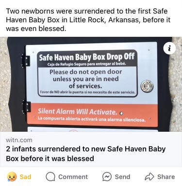 Baby Boxes and Shame. If there is shame in relinquishing a… | by Dani ...