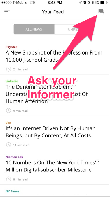 Step 1: Ask Your Informer. Your Informer is at your service. Just… | by ...
