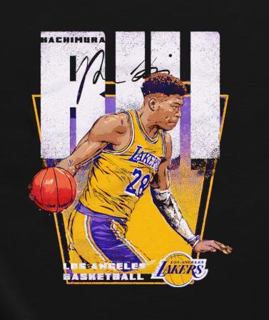 Rui Hachimura Los Angeles Lakers dribble | by NemoMerch | Medium