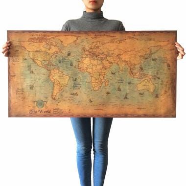 How to Memorize any Vintage World Map and Pin Point any Country? | by ...