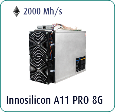 Innosilicon A11 Pro 2000 Mh/s Ethash Miner - Asic - Medium