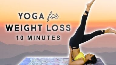 10 Min Yoga for Weight Loss | Beginner-Intermediate Flow with Sheena ...