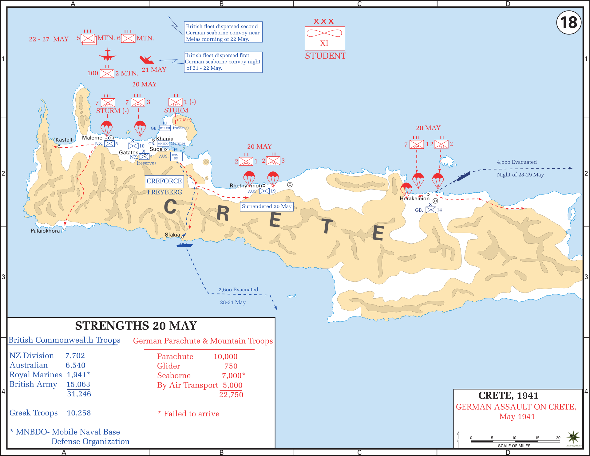 Wwii Africa Campaign Map