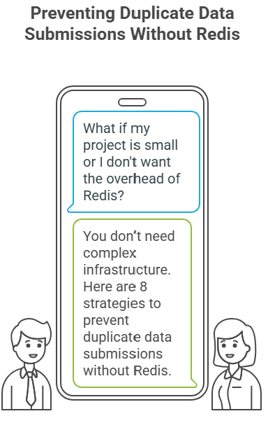 How can I prevent users from submitting duplicate data without using ...