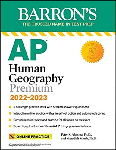 READ/DOWNLOAD%( AP Human Geography Premium, 2022–2023: 6 Practice Tests ...