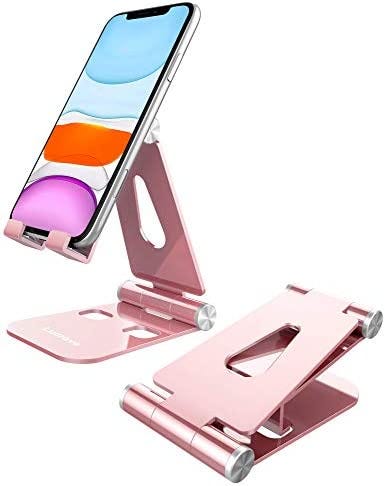Cell Phone Stand, Lucrave Updated Adjustable Desktop Phone Holder ...