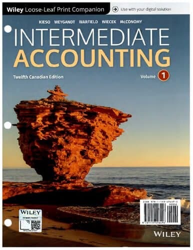 Intermediate Accounting Volume 1 12th Canadian Edition Ebook By