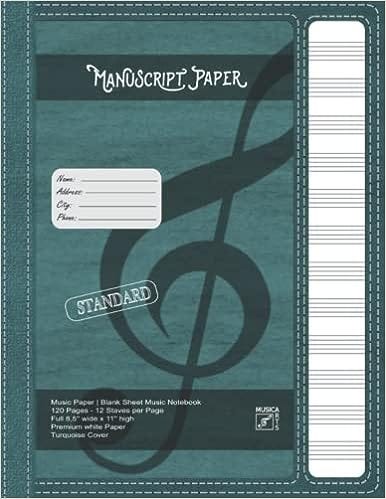 Read Book [PDF] Manuscript Paper | Blank sheet Music Notebook | 120 ...