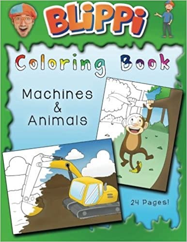 ~>PDF @*BOOK Blippi Coloring Book: Animals & Machines Full-Acces | by ...