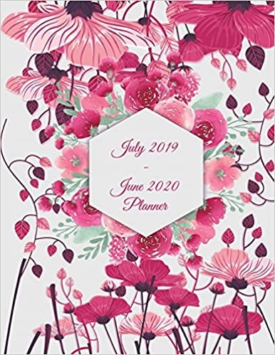 READ/DOWNLOAD=- July 2019-June 2020 Planner: Pink Floral, Calendar Book ...