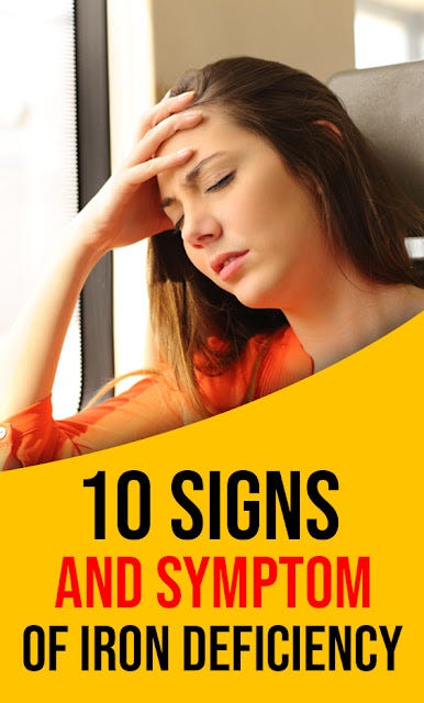 10 Signs And Symptoms Of Iron Deficiency - Natural Health Care Tips ...