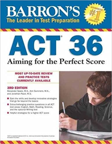 READ/DOWNLOAD!% Barron’s ACT 36, 3rd Edition: Aiming for the Perfect Score FULL BOOK PDF & FULL ...