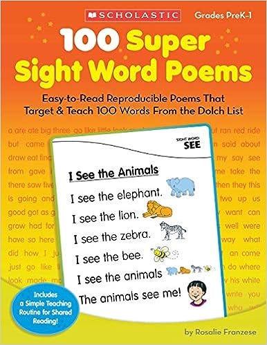 READ/DOWNLOAD*! 100 Super Sight Word Poems: Easy-to-Read Reproducible ...