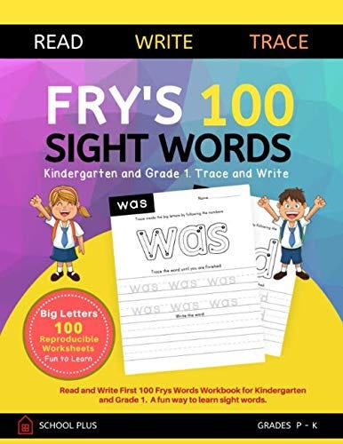 [READ][BEST]} Fry’s 100 Sight Words Kindergarten: Trace and Write Frys ...