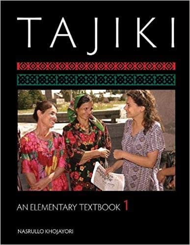 READ/DOWNLOAD!? Tajiki: An Elementary Textbook (Ta | by READ/DOWNLOAD ...