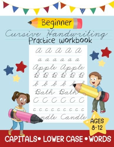 Read Beginner Cursive Handwriting Practice Workbook: Cursive Letter Tracing Book for Homeschool ...