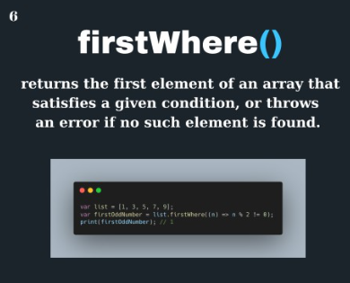 Mastering Lists in Flutter: A Guide to Using firstWhere, fold, and insertAll | by Ahmed Taha ...