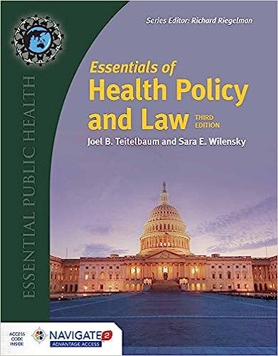 READ/DOWNLOAD!) Essentials of Health Policy and Law (Essential Public ...