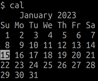 A calendar — in your terminal — using text! | by Terminal Command ...