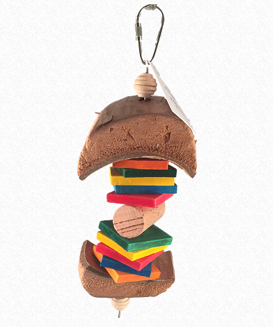 Handmade Bird Toys. Hairy Coco Skewer- This toy is made on… | by ...