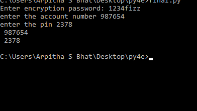 This is the screenshot of the command prompt after the execution of the code. | by Arpitha Bhat ...