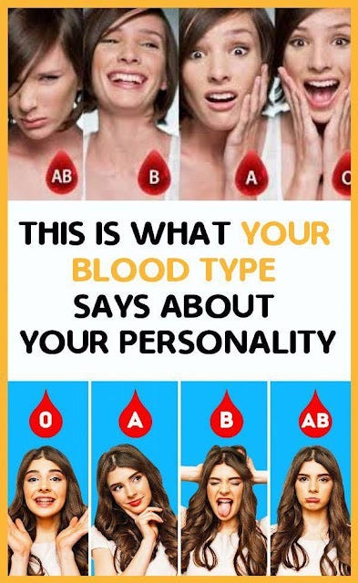 What Your Blood Type Says About You ! - Hanna hanna - Medium