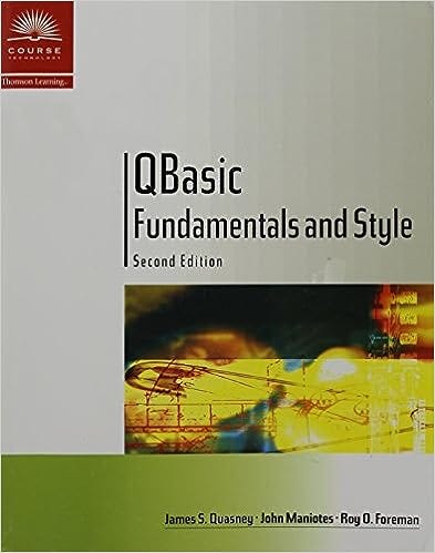 READ/DOWNLOAD!$ QBasic Fundamentals and Style with an Introduction to Microsoft Visual Basic ...