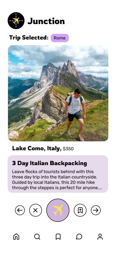 Travel App UX Design Project. Junction: A travel app made for those ...