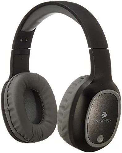 ZEBRONICS Zeb-Thunder Bluetooth Wireless Over Ear Headphone FM, mSD, 9 ...