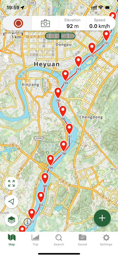 Download River Data from OpenStreetMap, Resort River Path, and Generate Milestones for a River ...