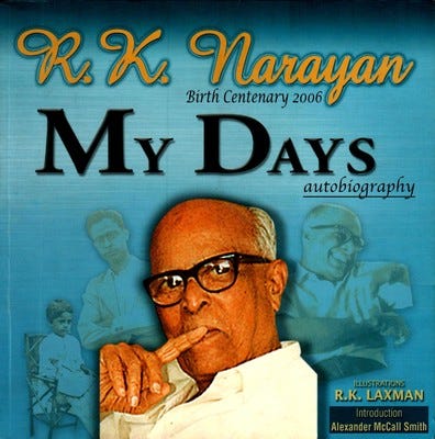 MY DAYS : Autobiography of R.K.NARAYAN | by Math Dav | Medium