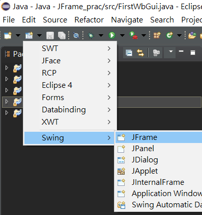 在Eclipse中使用JFrame開發視窗介面功能. 學習JAVA的時間約莫半年左右就跳去寫Android | by YuDa | YUDA ...