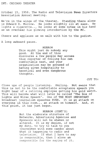 Page One: “Good Night, and Good Luck” (2005) - Go Into The Story