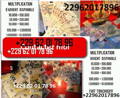LA MULTIPLICATION D’ARGENT RAPIDE EN FCFA, EUROS, DOLLARS +229 62 01 78 ...