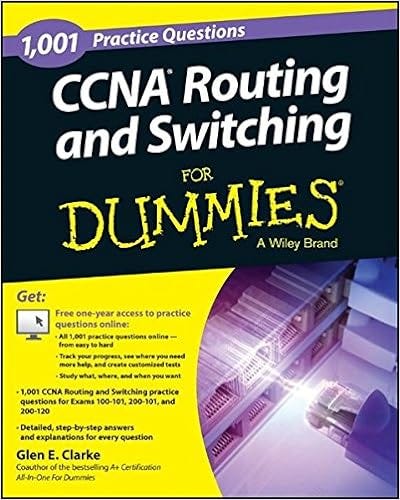 READ/DOWNLOAD#^ 1,001 CCNA Routing and Switching Practice Questions For Dummies (+ Free Online ...