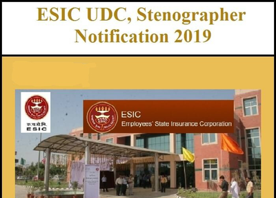 ESIC Recruitment 2019 Stenographer UDC Clerk Notification | by Wester ...