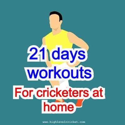 Best Cricket fitness workouts at home | by high level cricket | Medium